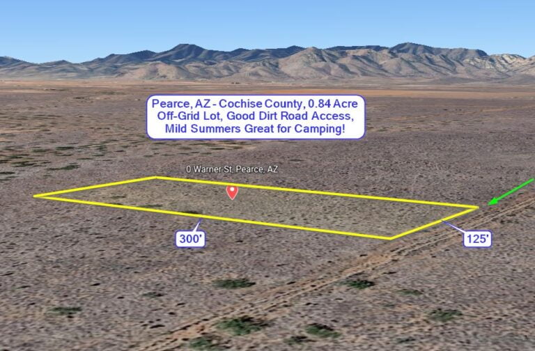 PEARCE, ARIZONA – 0.84 Acres, Cochise County: 85 mi. to Tucson, Good ...